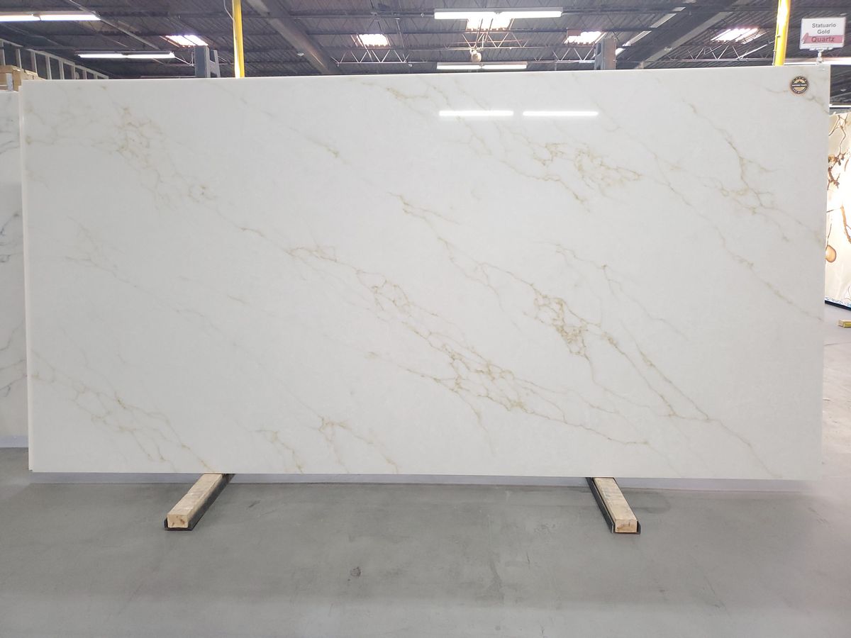 Statuario Gold Quartz » Granite & Quartz Countertops. Kitchen Cabinets ...